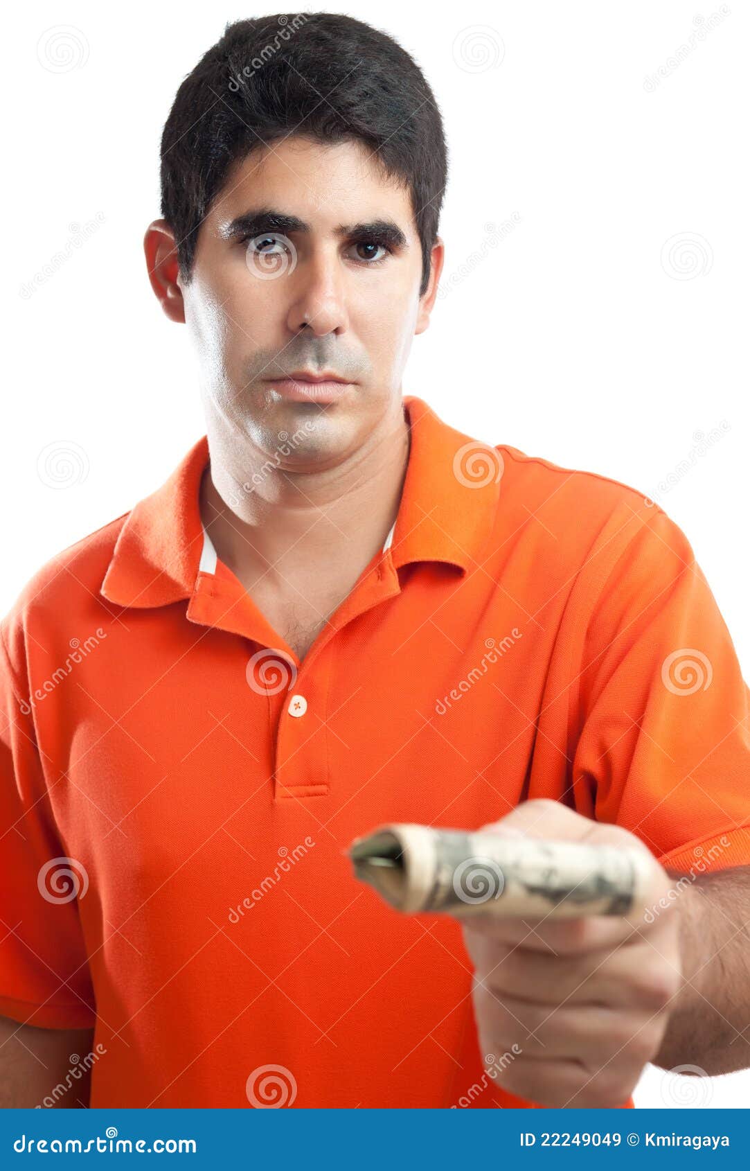 Hispanic Man Buying Something Stock Image - Image of american, handsome ...