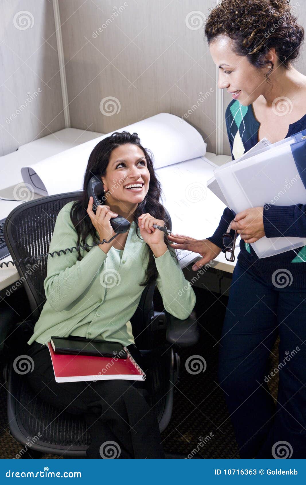 Hispanic Office Workers in the Workplace Stock Image - Image of looking ...