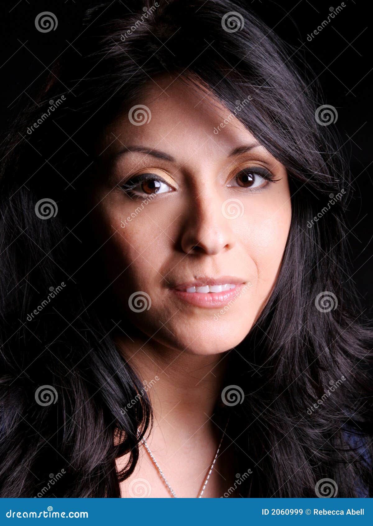 Hispanic woman stock image. Image of woman, smile, lashes - 2060999