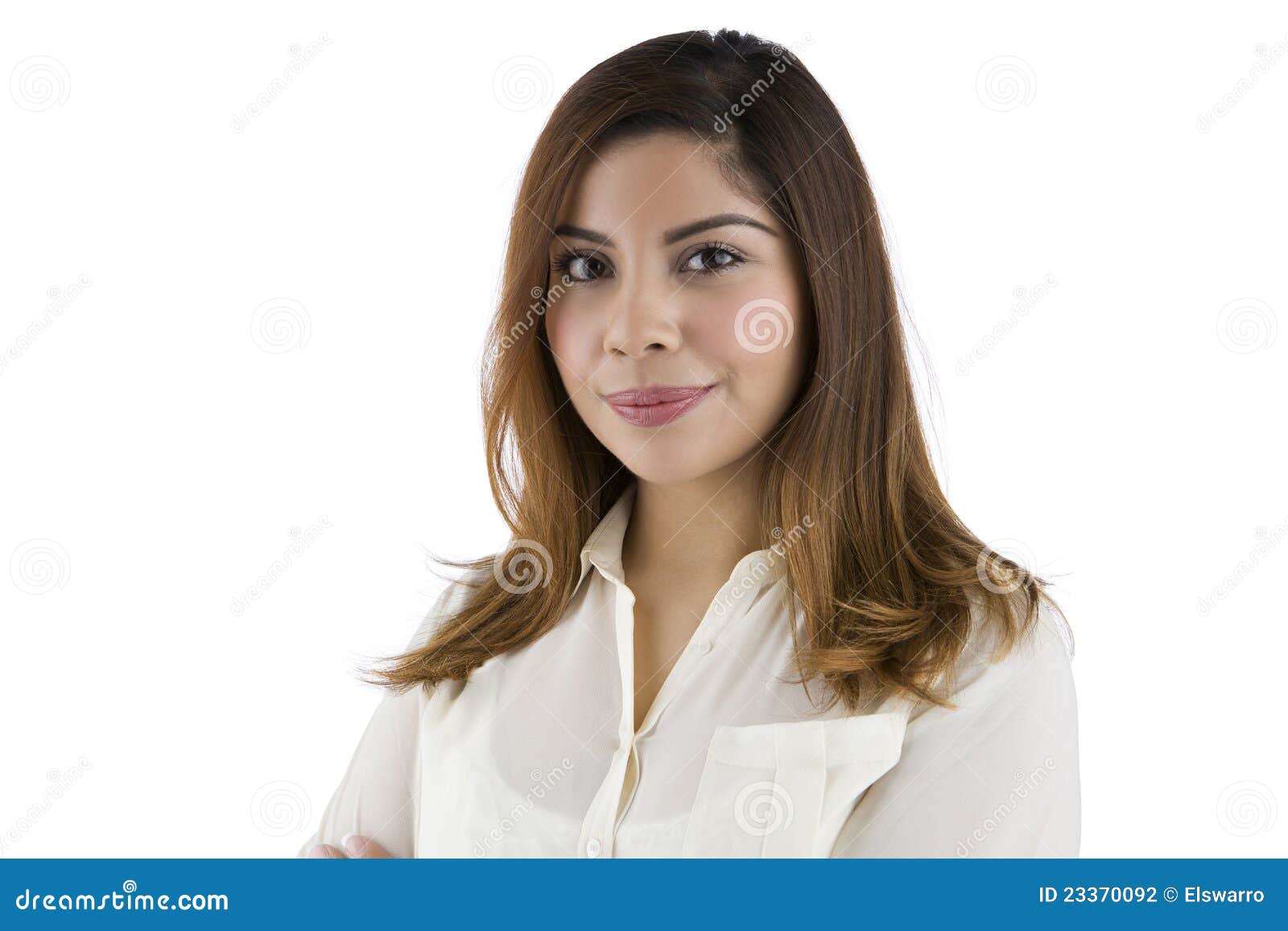Hispanic Woman Portrait stock photo. Image of cheerful - 23370092