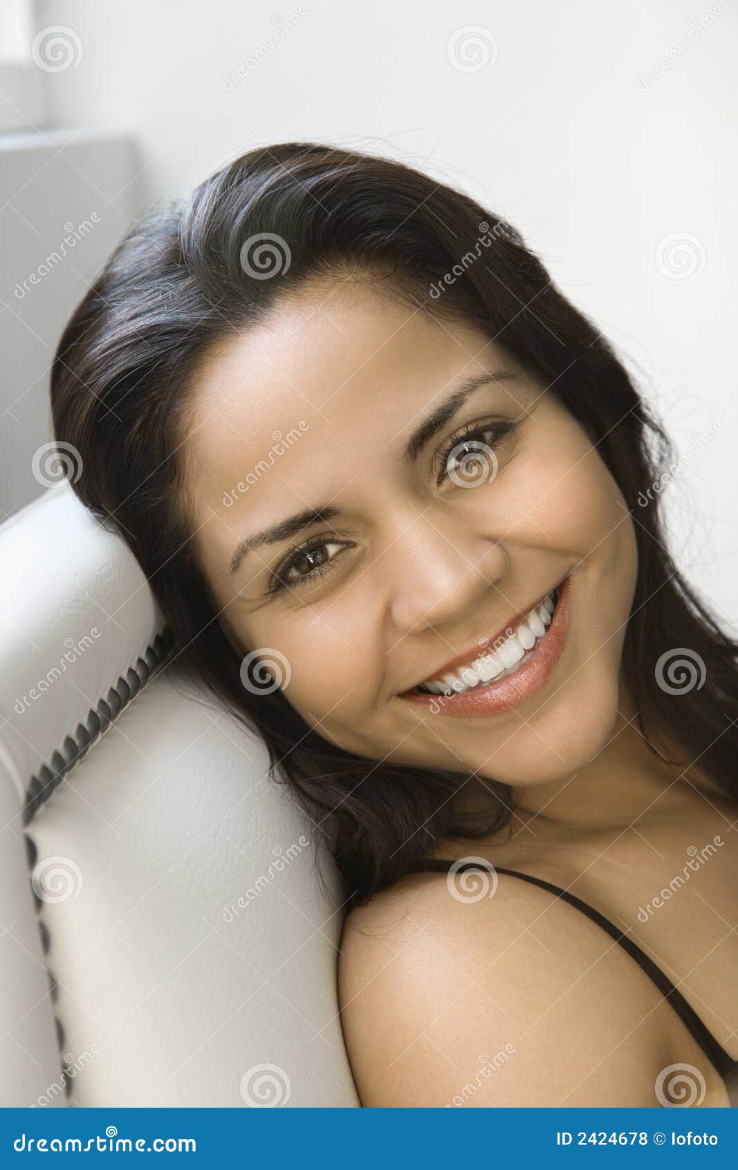 Hispanic woman portrait. stock photo. Image of attractive - 2424678