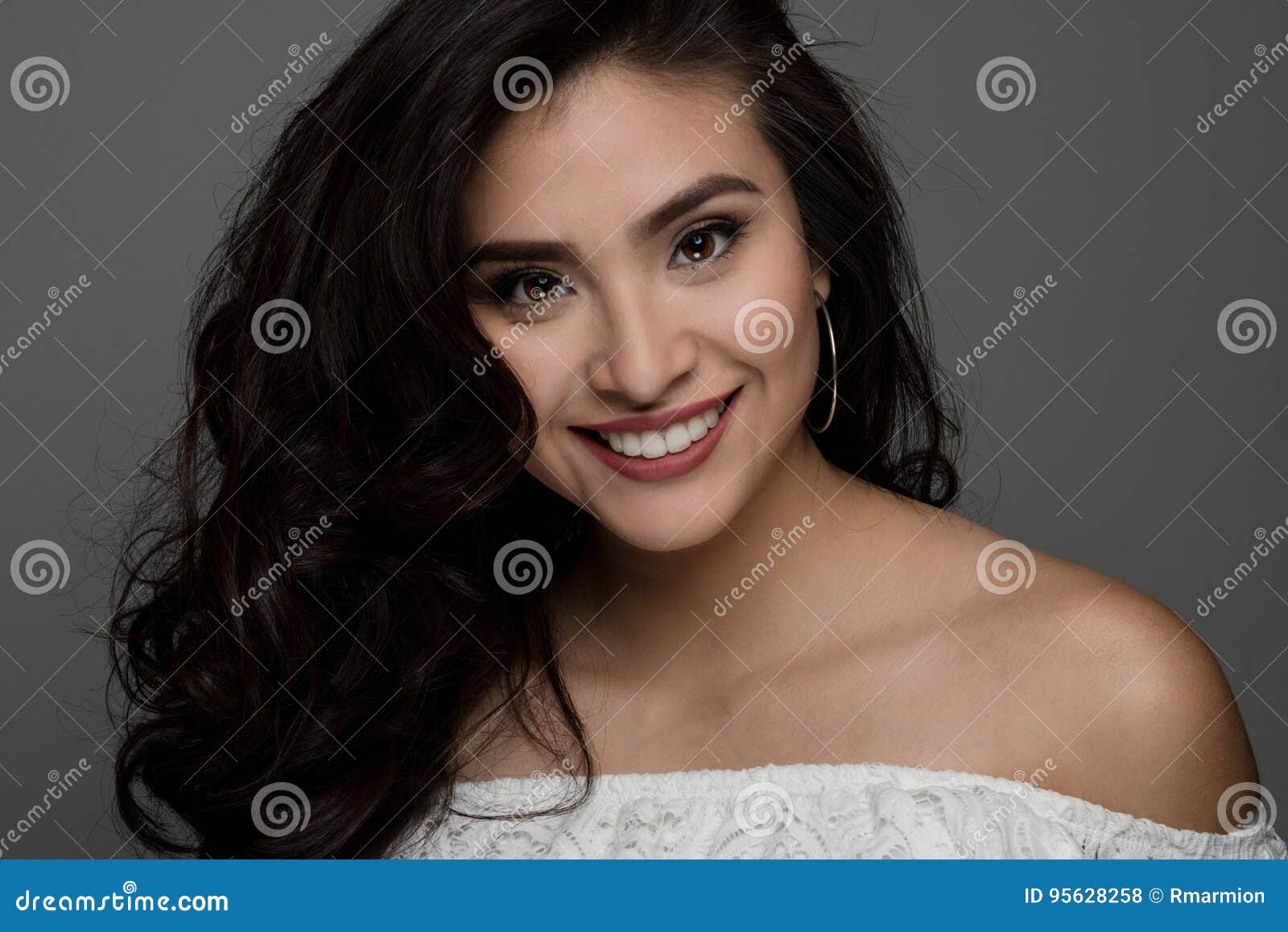 Hispanic Woman Portrait stock photo. Image of women, mexican - 95628258