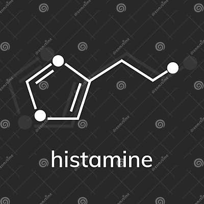 Histamine Molecular Formula Stock Vector - Illustration of biochemistry ...