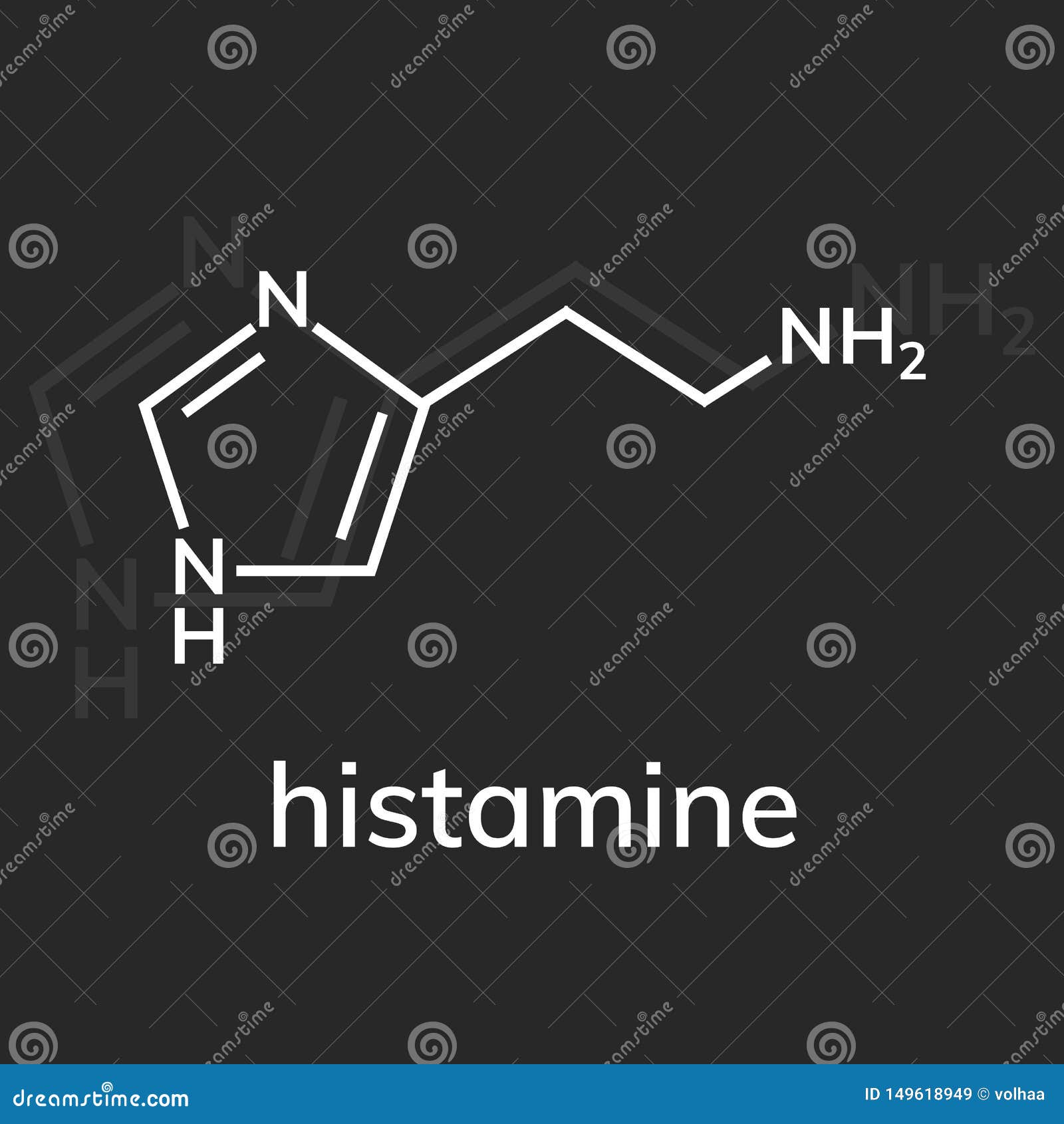 Histamine Molecular Formula Stock Vector - Illustration of icon ...