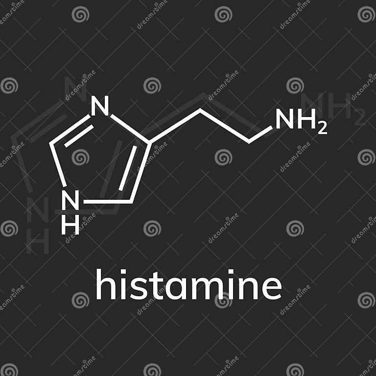 Histamine Molecular Formula Stock Vector - Illustration of icon ...