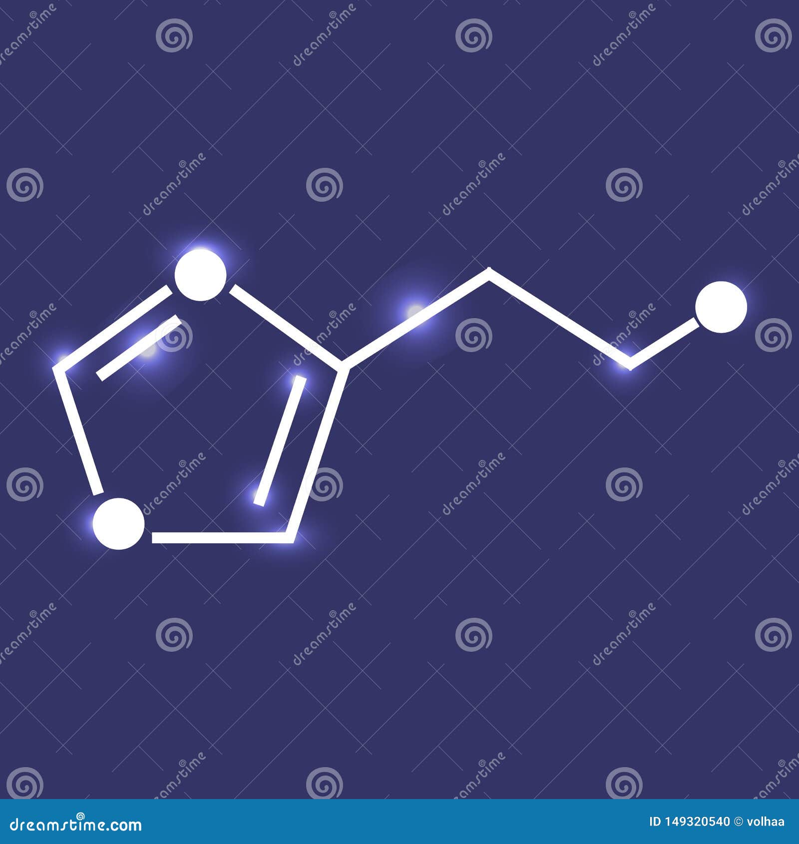 Histamine Shining Vector Icon Stock Vector - Illustration of immune ...
