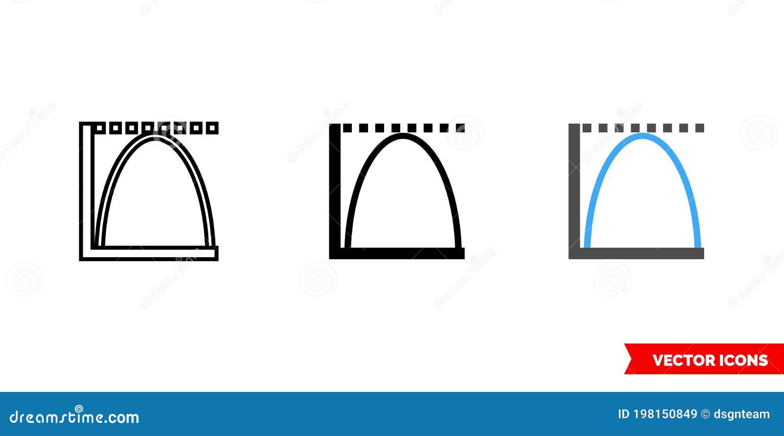 Histogram Icon. Color Gradient Column Chart Template Cartoon Vector ...