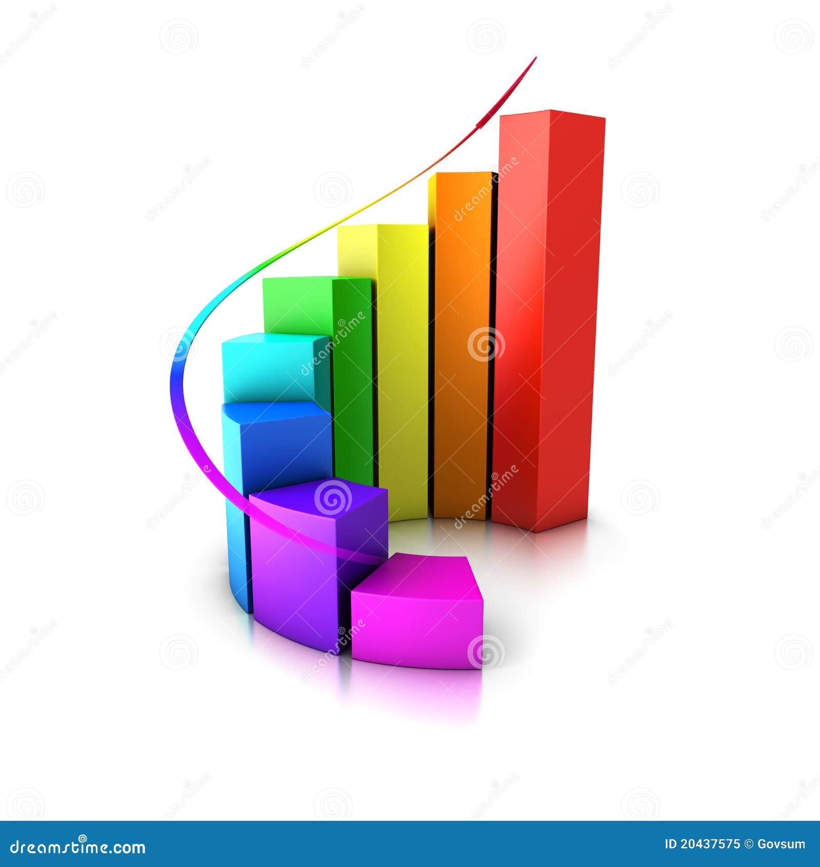 Histogramme illustration stock. Illustration du accomplissement - 20437575