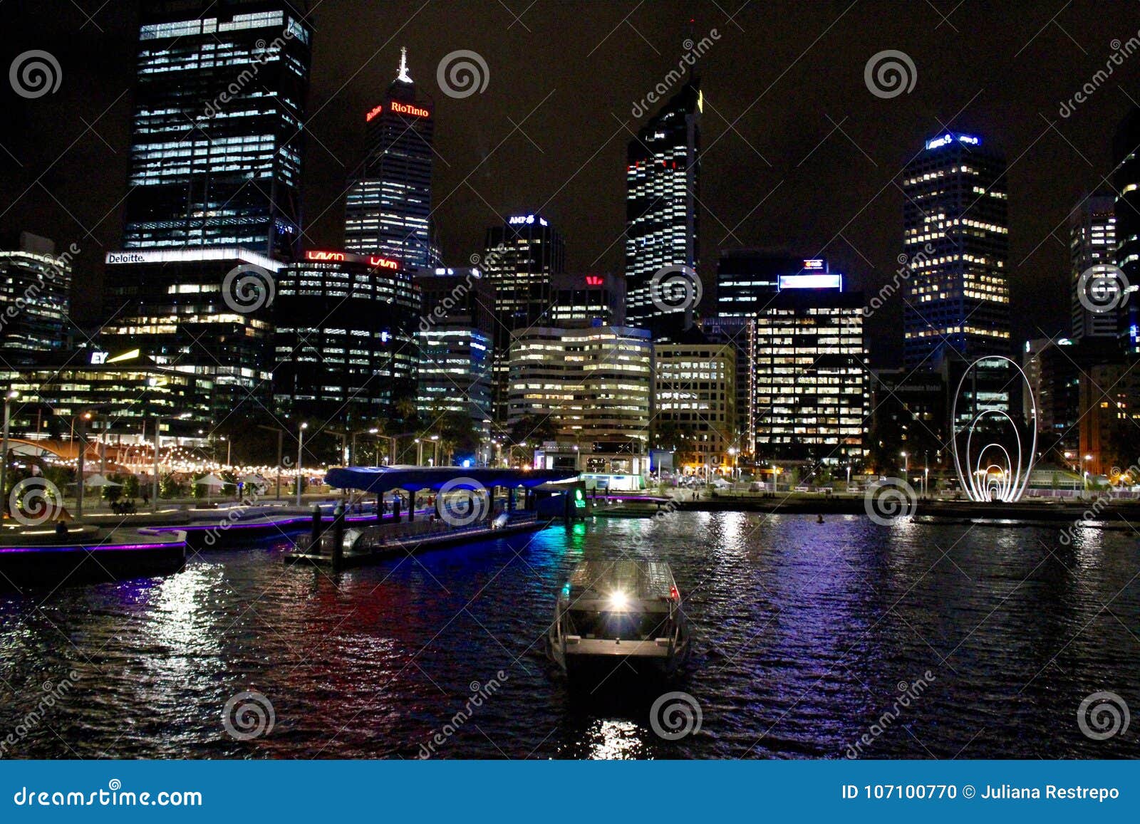 Historia De Elizabeth Quay De Perth Australia Imagen editorial - Imagen ...