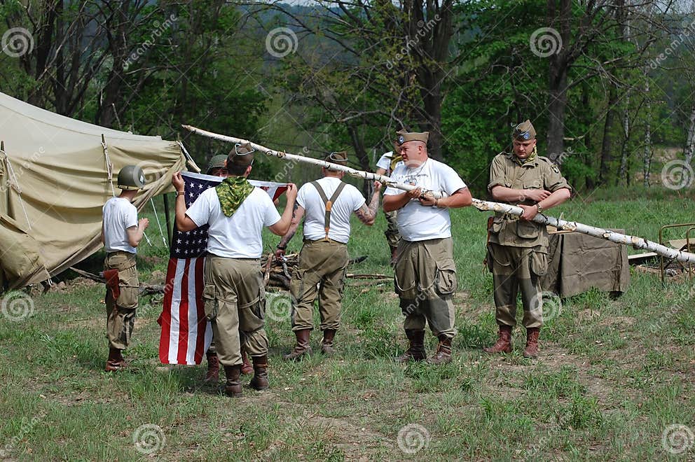 Historia viva Wwii imagen de archivo editorial. Imagen de marinero ...