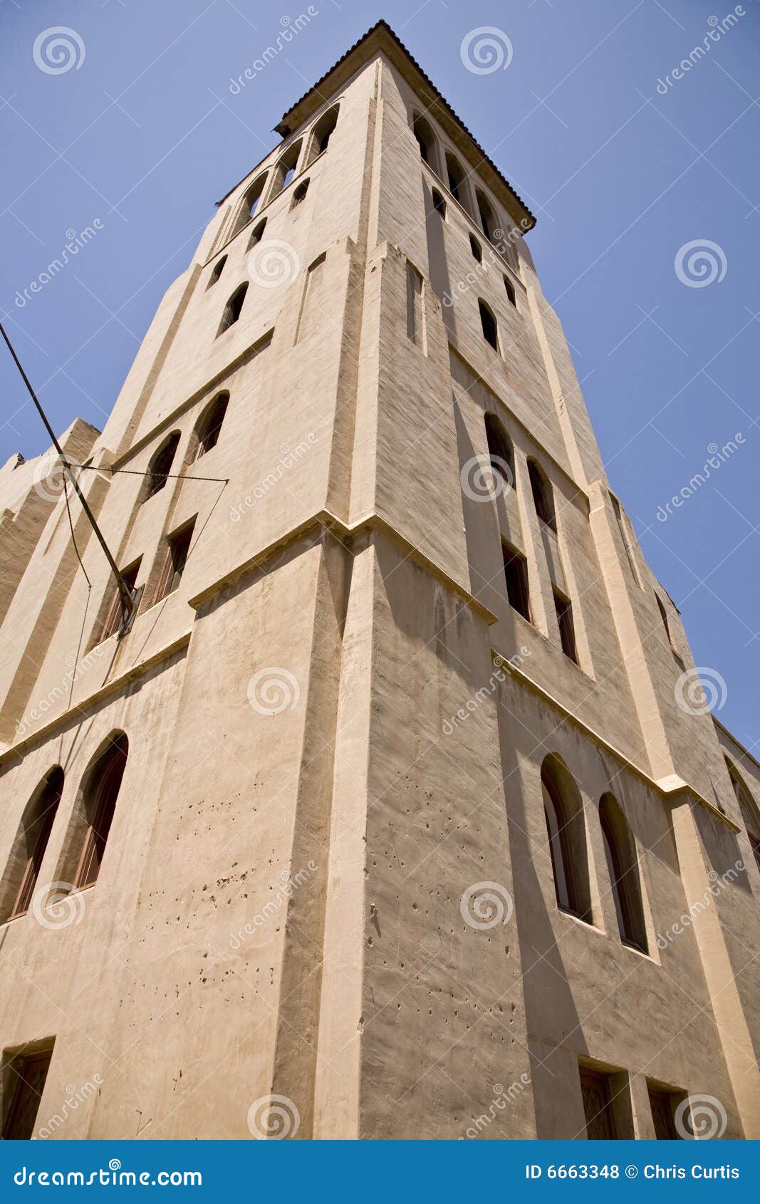 Historic Abandoned Church Bell Tower Stock Photo - Image of abandoned ...