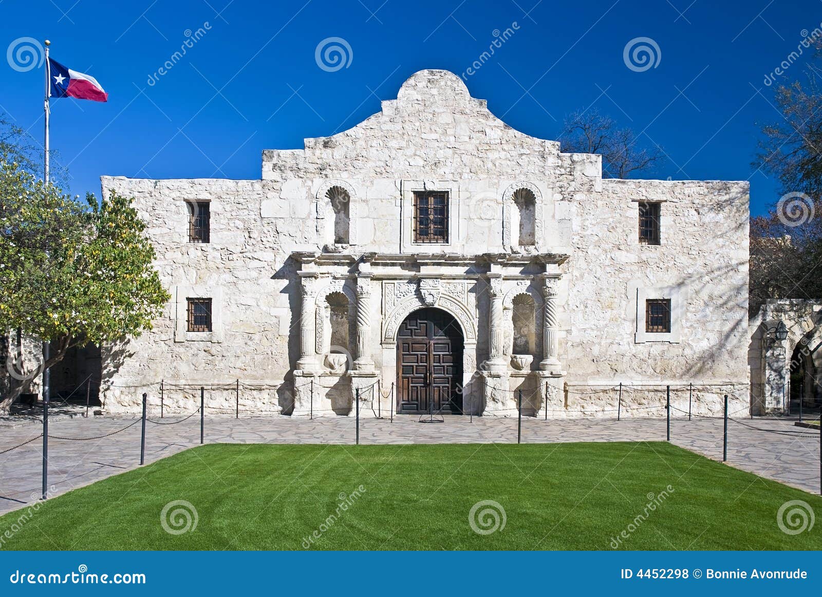 Historic Alamo San Antonio Texas Stock Photo - Image of entrance, front ...