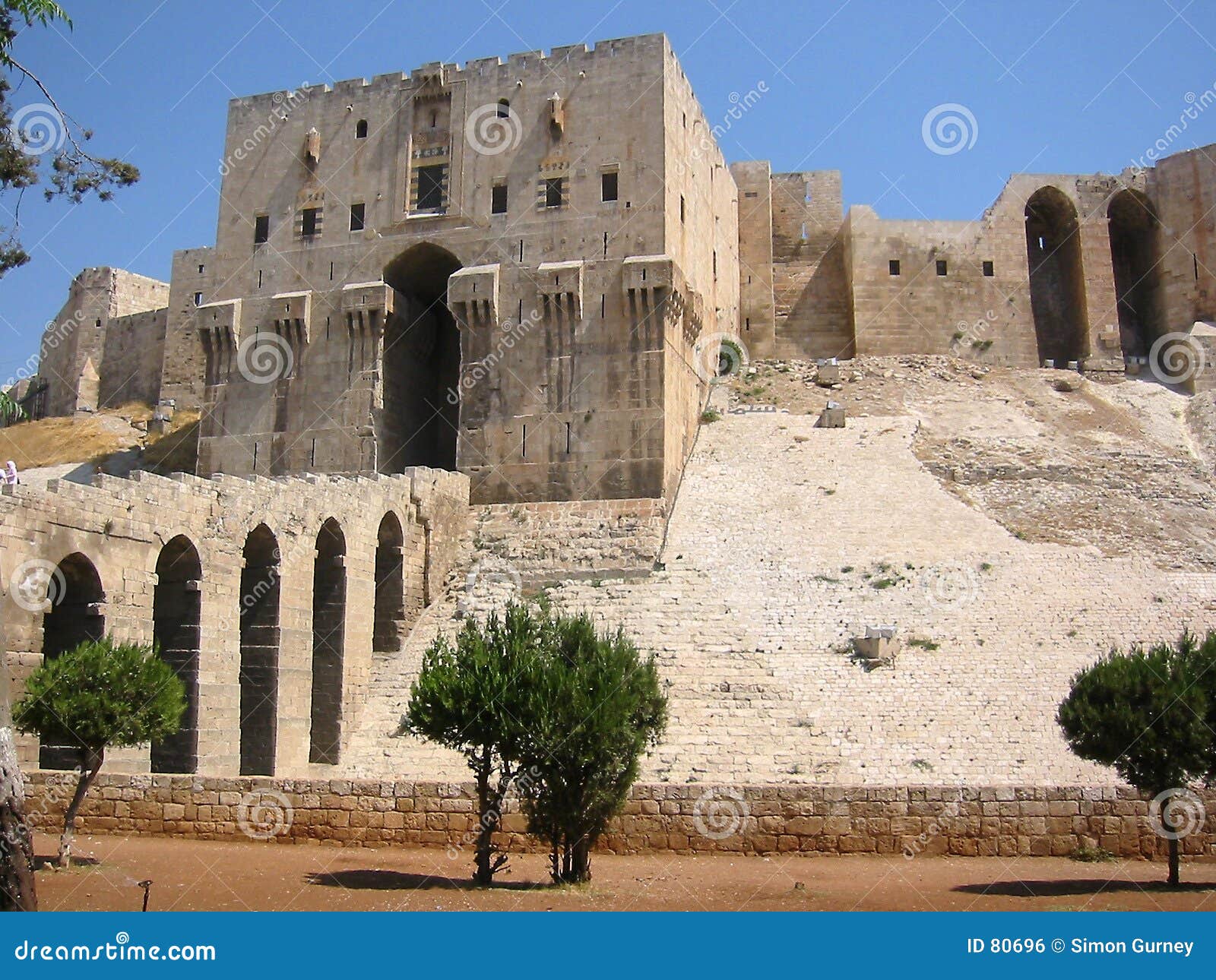 Historic Allepo Citadel Syria Stock Photo - Image of eastern ...