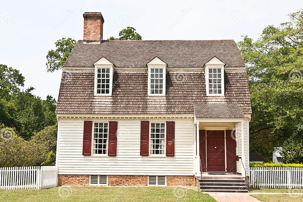 Historic American Home stock image. Image of market, colonial - 26072407