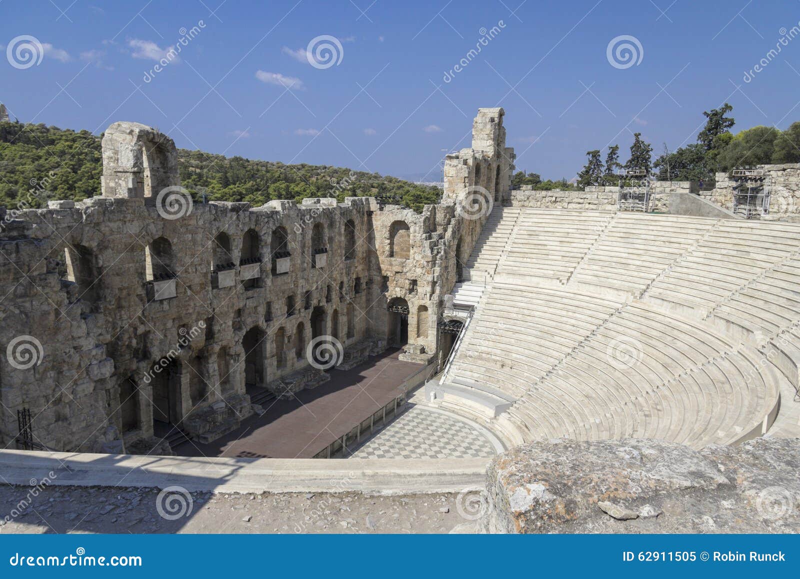Historic Amphitheatre Around the Acropolis, Athens Stock Image - Image ...