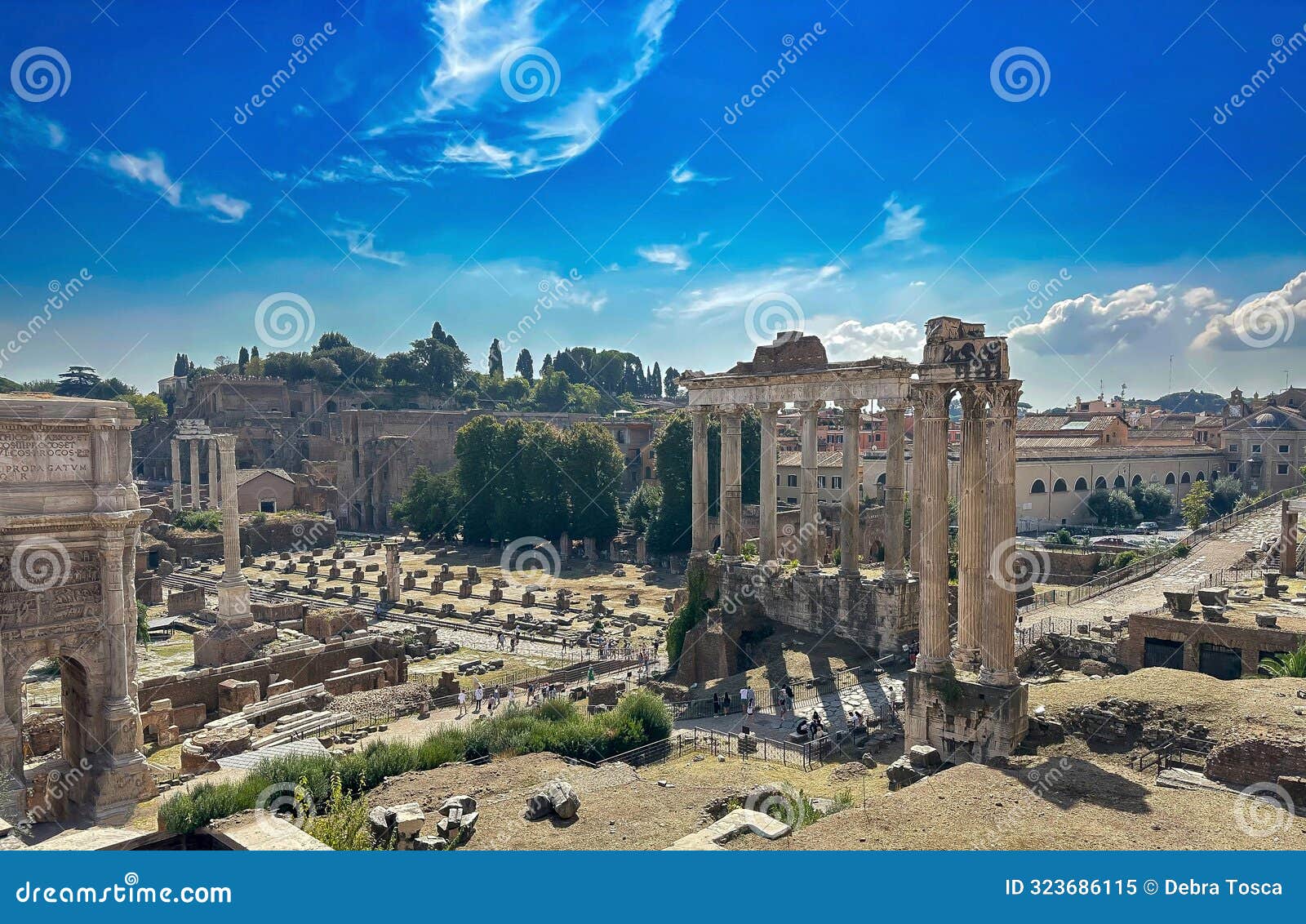 Ancient ruins, Rome, Italy stock image. Image of ruins - 323686115