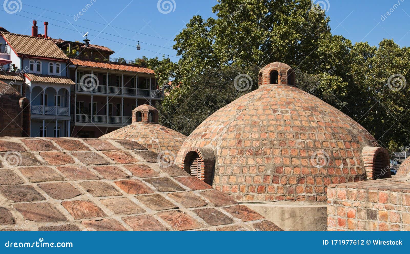 Historic Ancient Round Building Surrounded by a Forest Stock Photo ...