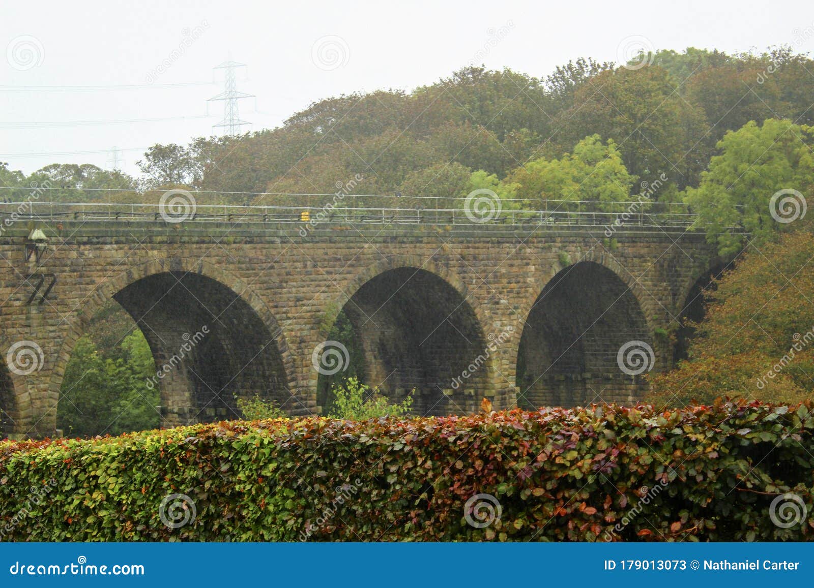 Historic Arch Railway Bridge - Oxspring, South Yorkshire Stock Image ...