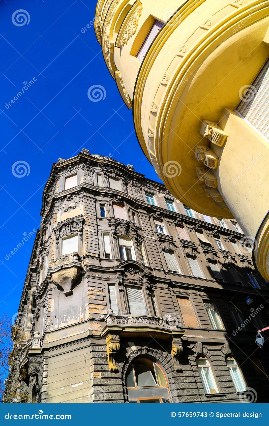 Historic Architecture in Budapest Stock Image - Image of architecture ...