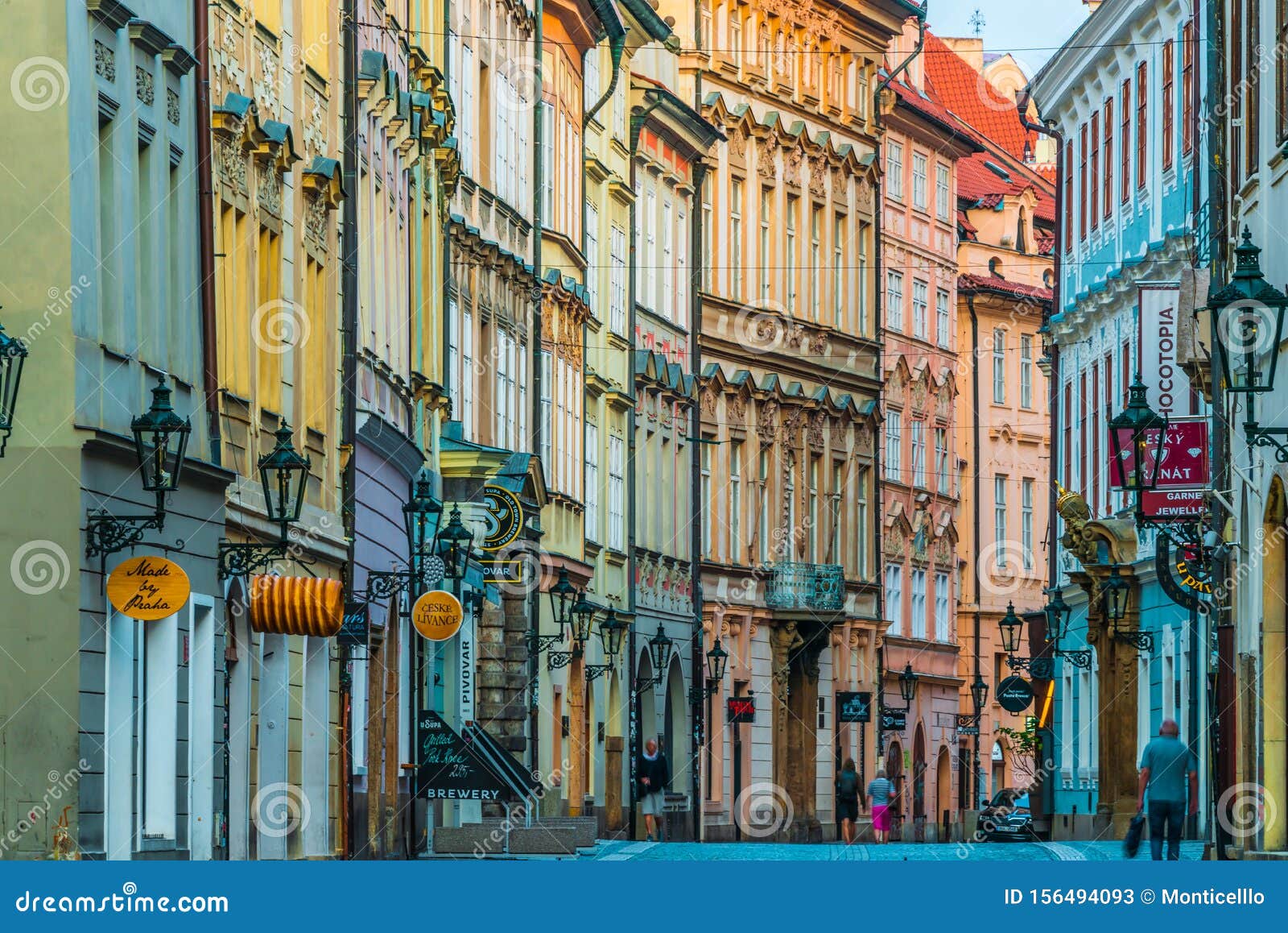 Historic Architecture of Downtown Prague, Czech Republic Editorial ...