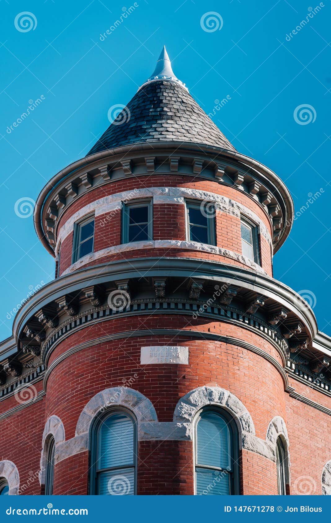 Historic Architecture in Downtown Staunton, Virginia Stock Photo ...