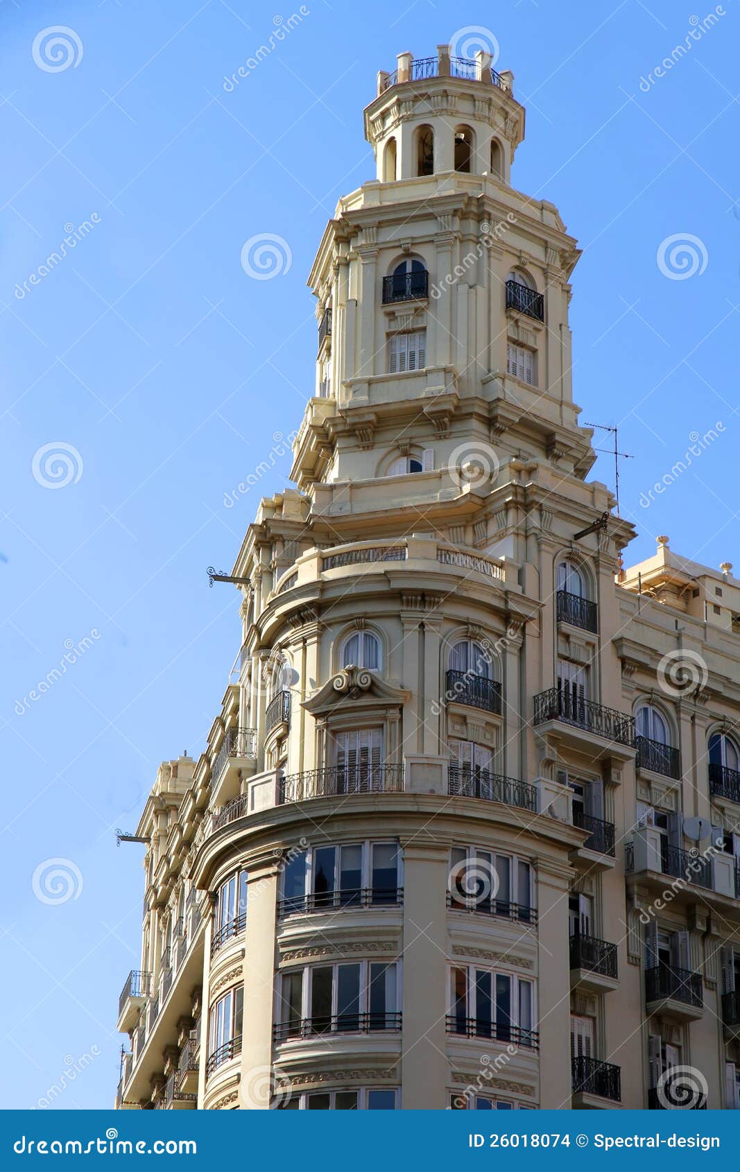 Historic Architecture in Valencia Stock Photo - Image of famous ...