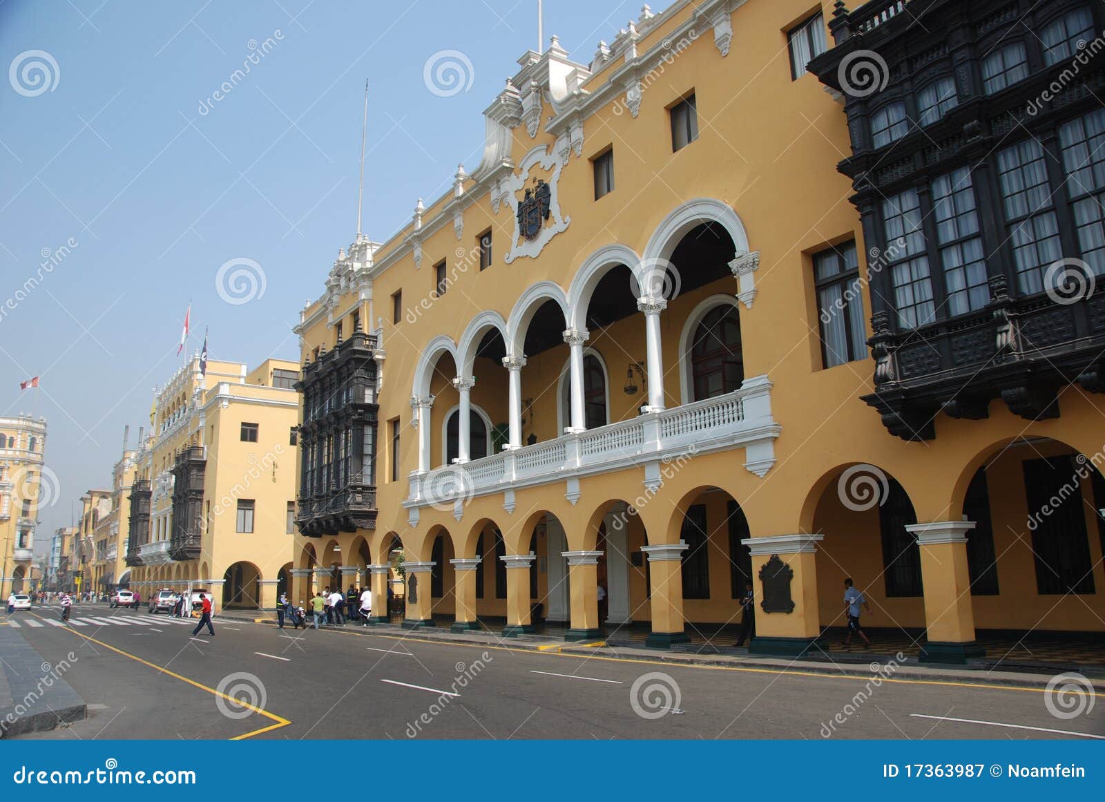 Historic Area in Lima, Peru Editorial Photography - Image of religious ...