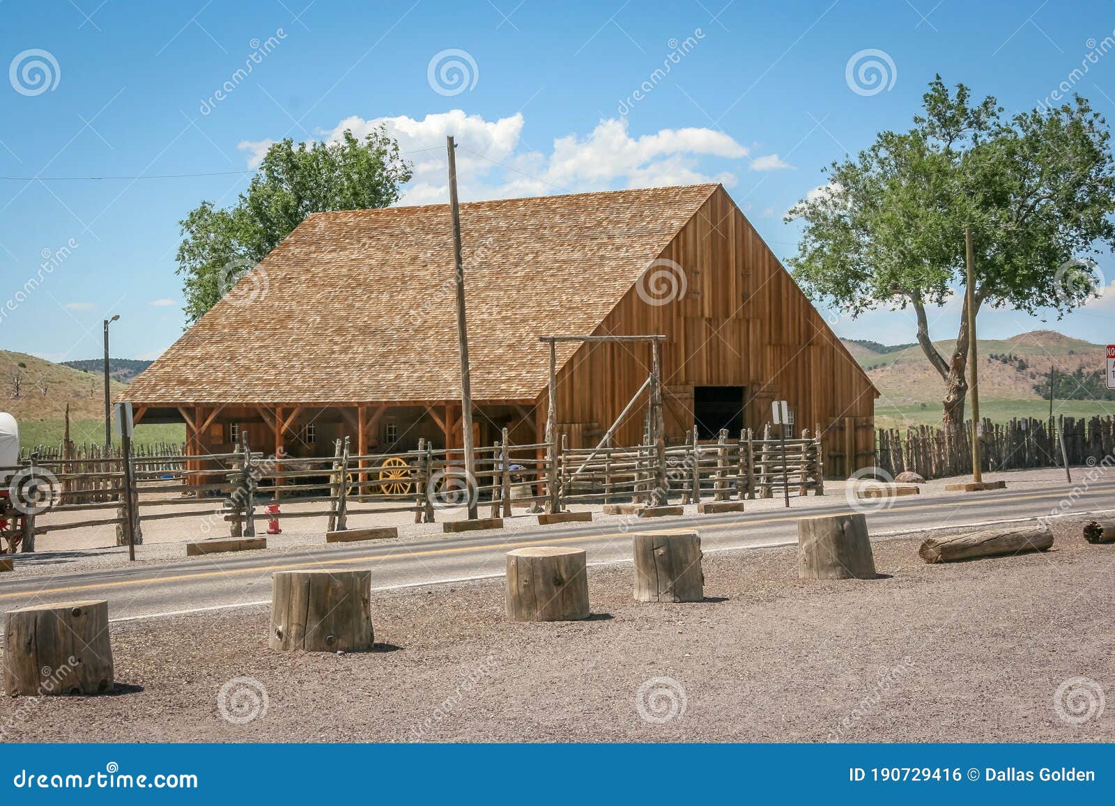 Historic Barn at Cove Fort, Utah Stock Photo - Image of summer, garage ...