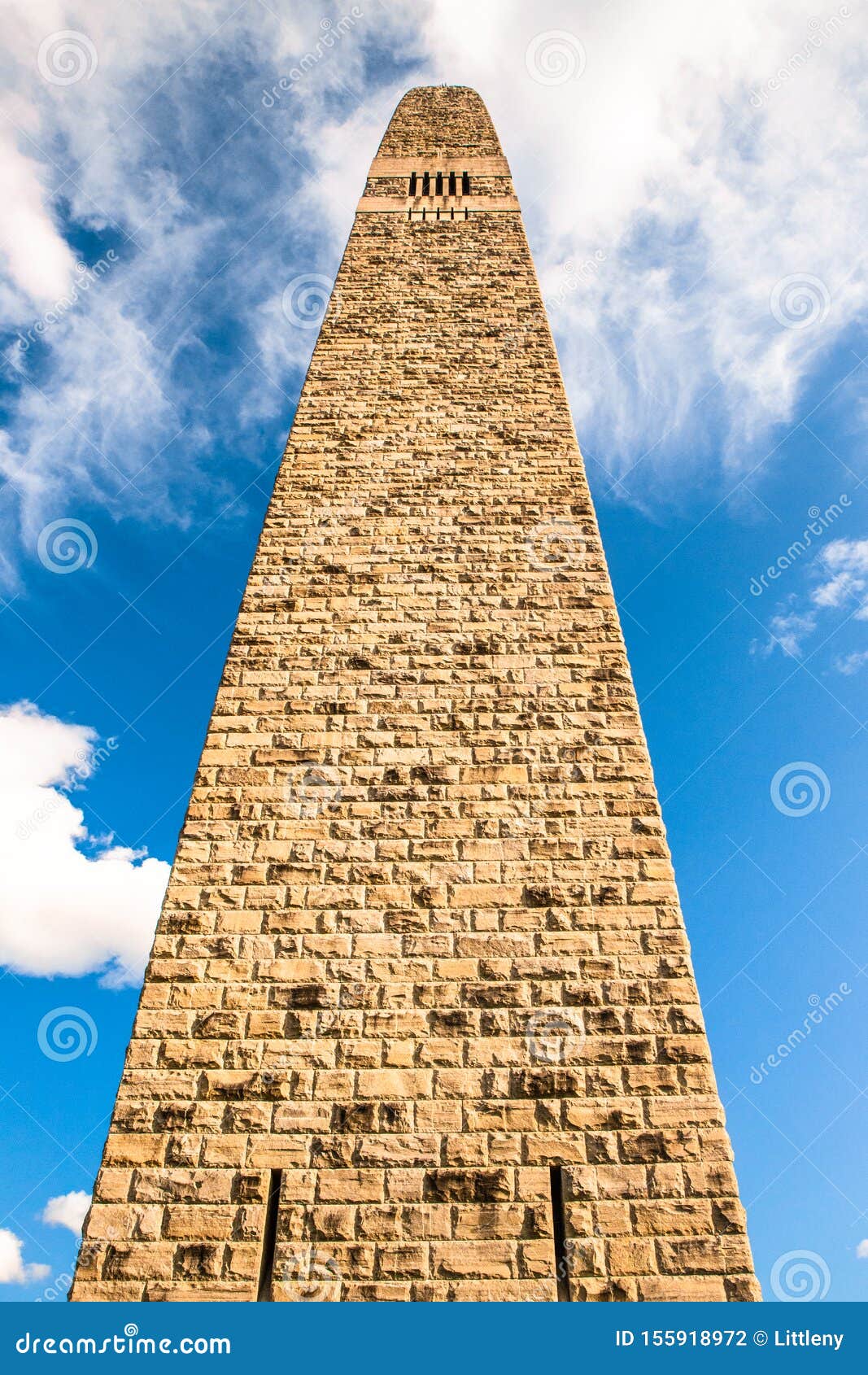 Historic Bennington Battle Monument from Bennington Vermont Stock Photo ...