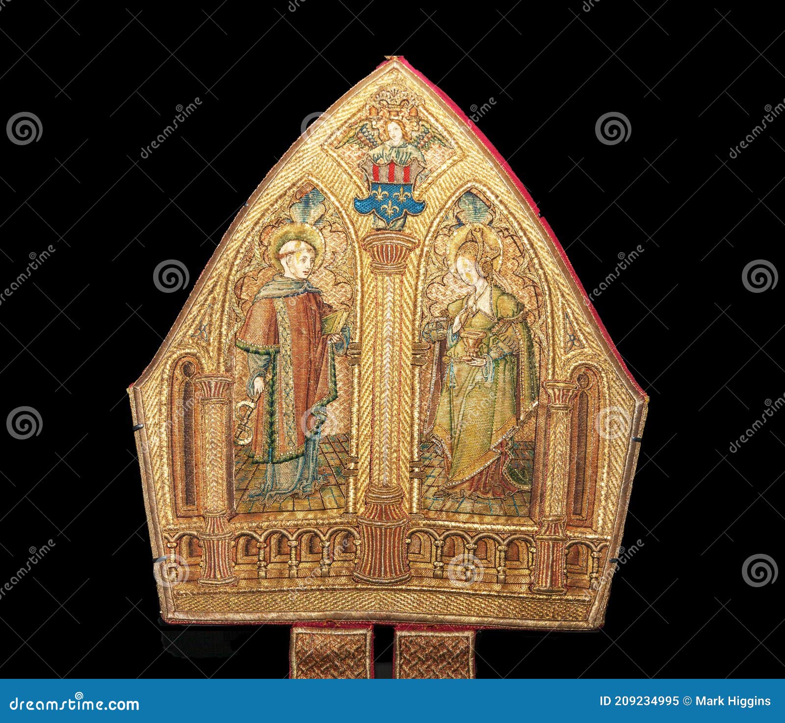 Mitre stock image. Image of gold, color, design, space - 209234995