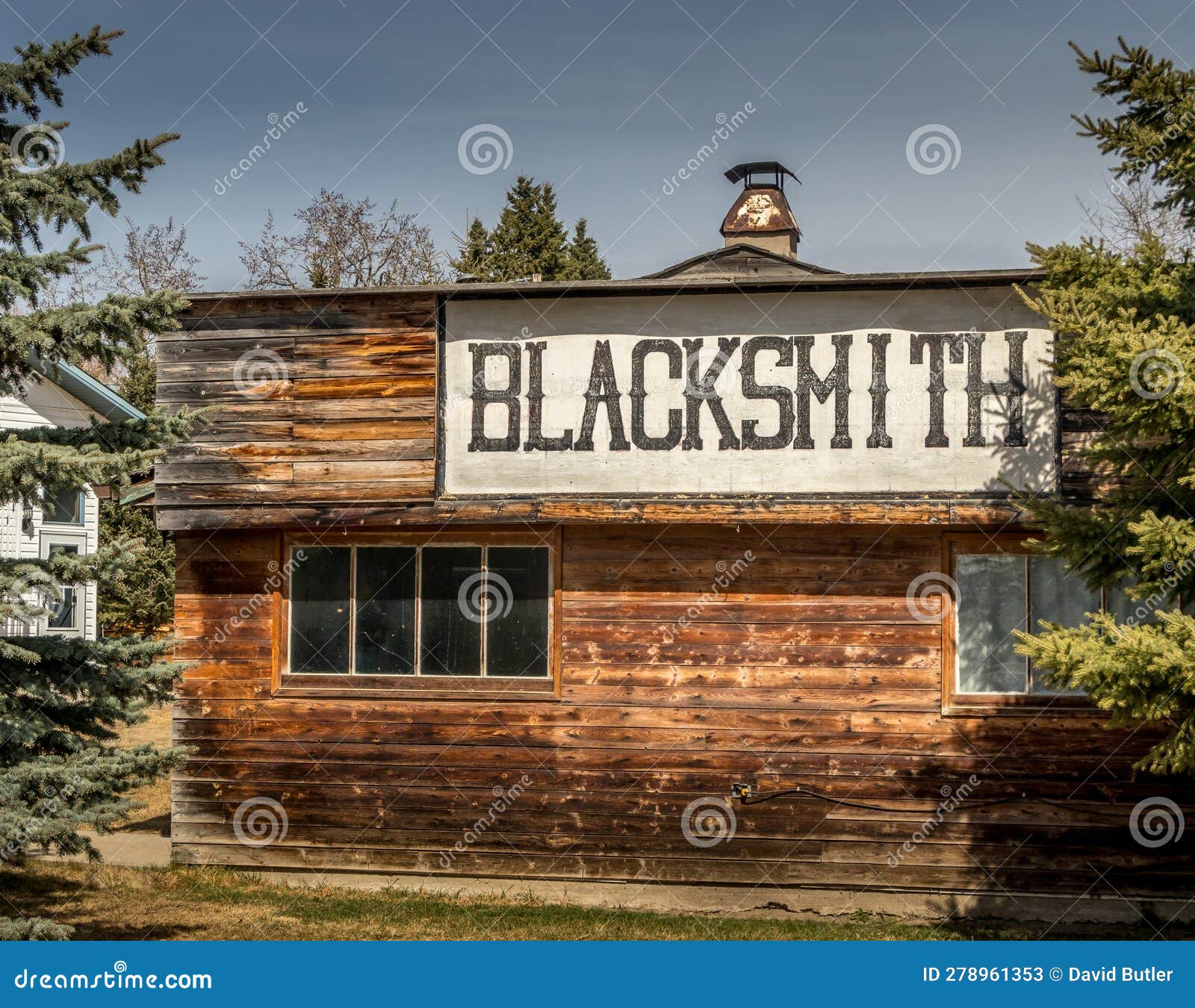 Historic Blacksmith Shop Still in Use Markerville Alberta Canada ...