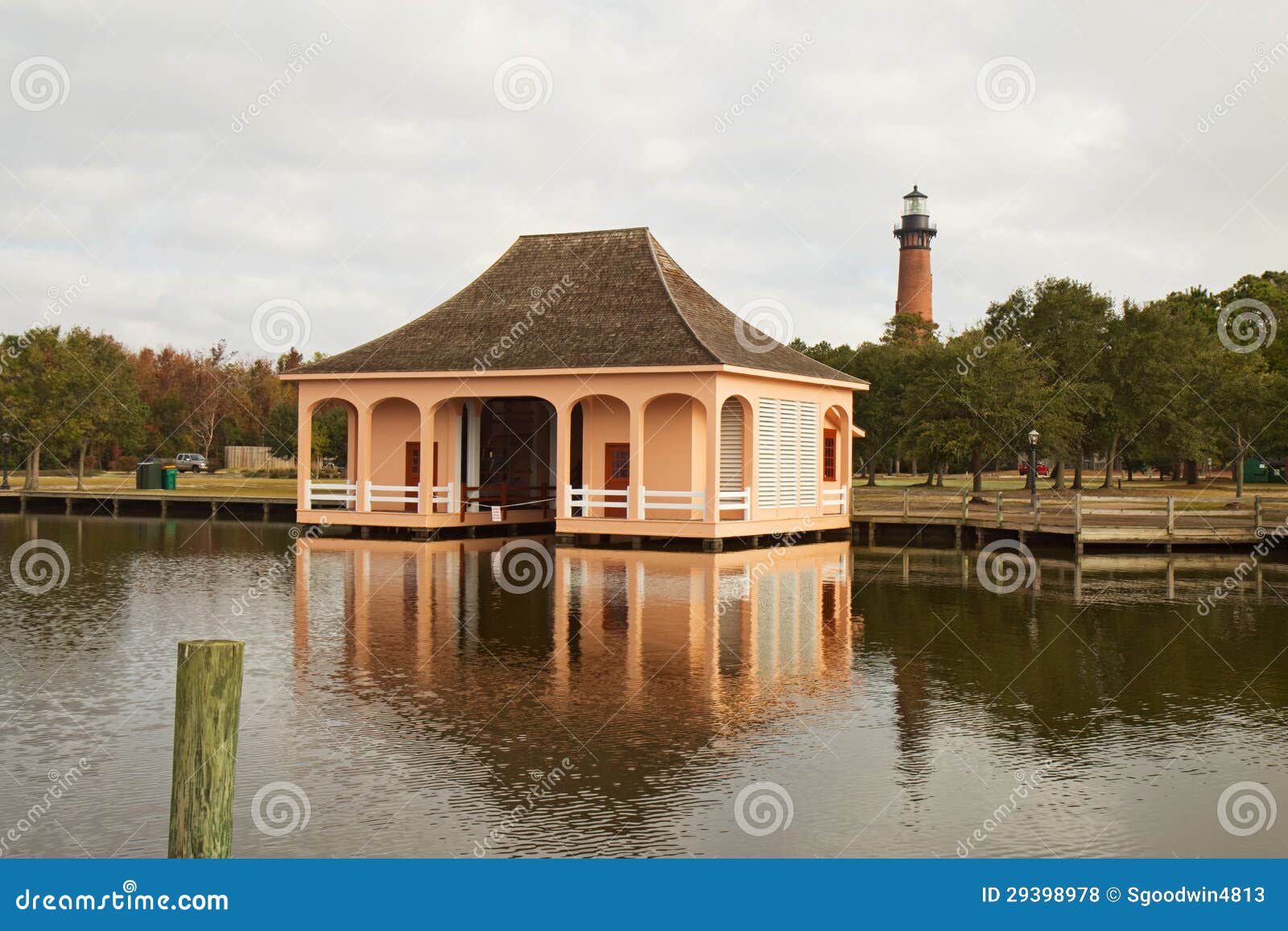 An Historic Boathouse, Circa 1936, Encanto Park Editorial Image ...