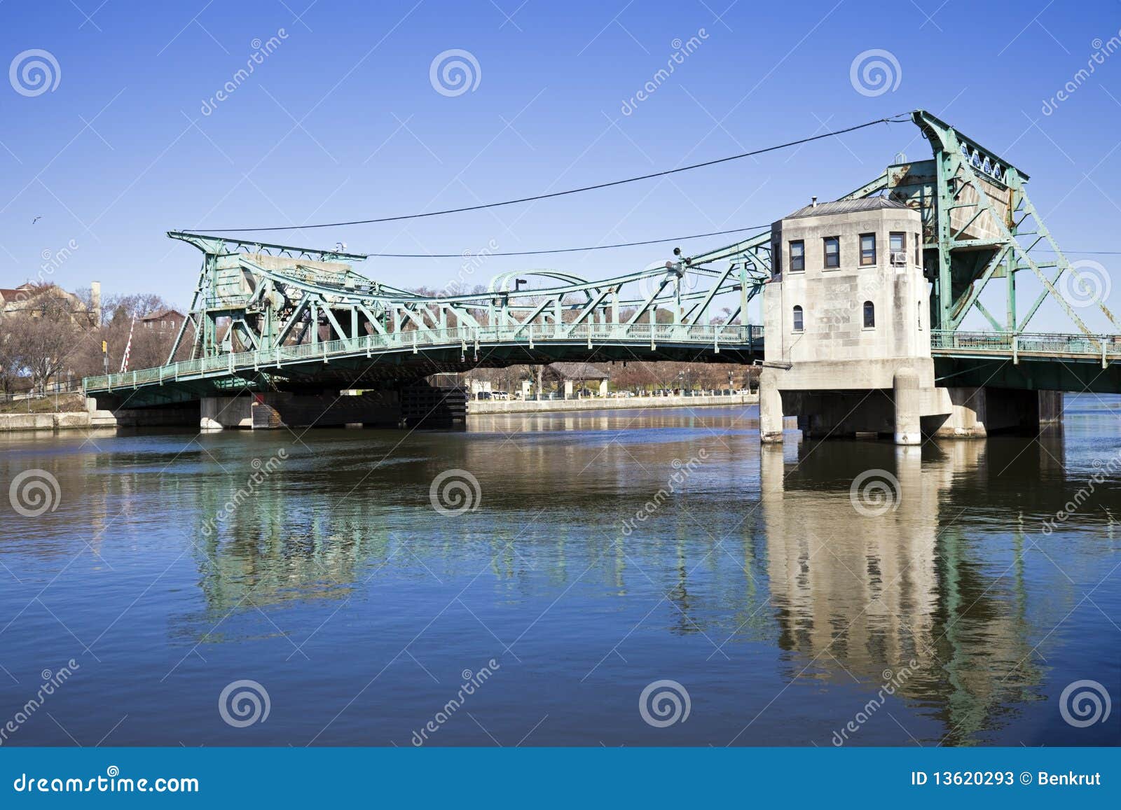 Historic bridge in Joliet stock image. Image of illinois - 13620293