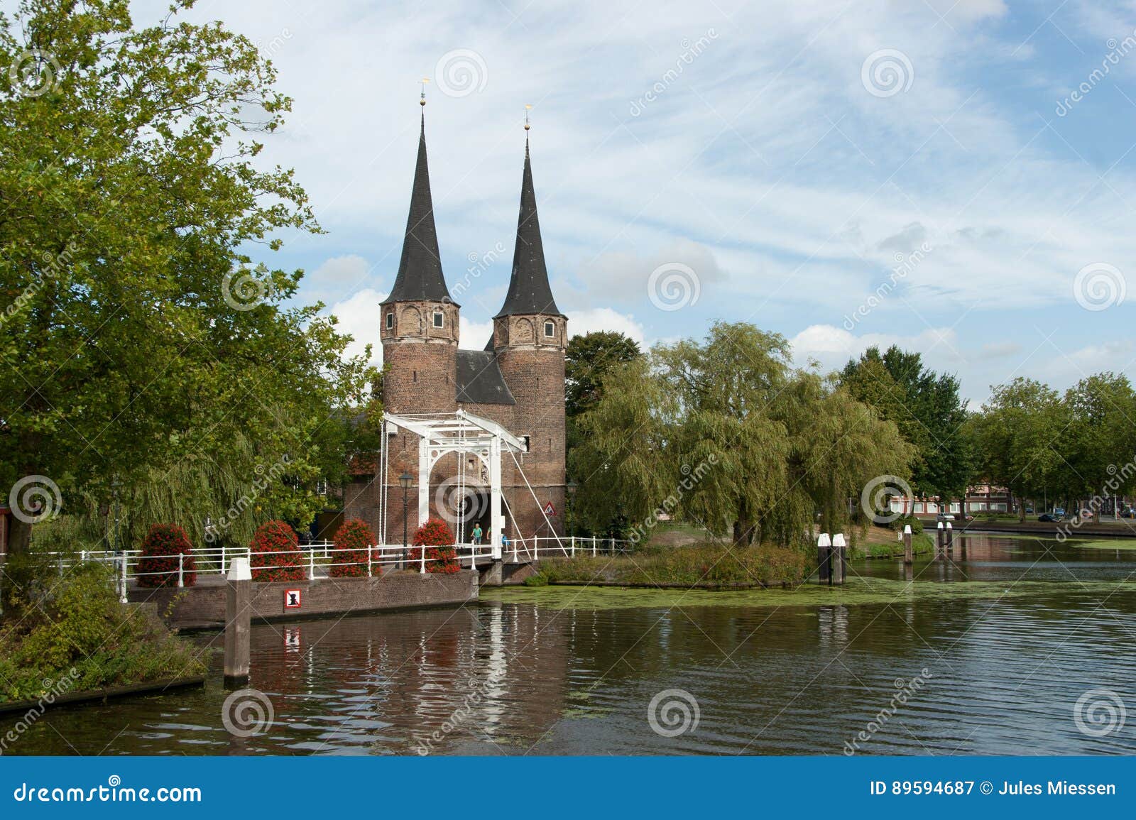 Historic Bridge, Oostpoort Delft Stock Image - Image of oostpoort ...
