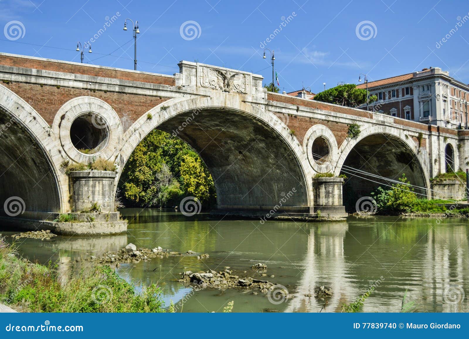 Historic bridge stock photo. Image of tiber, centre, european - 77839740