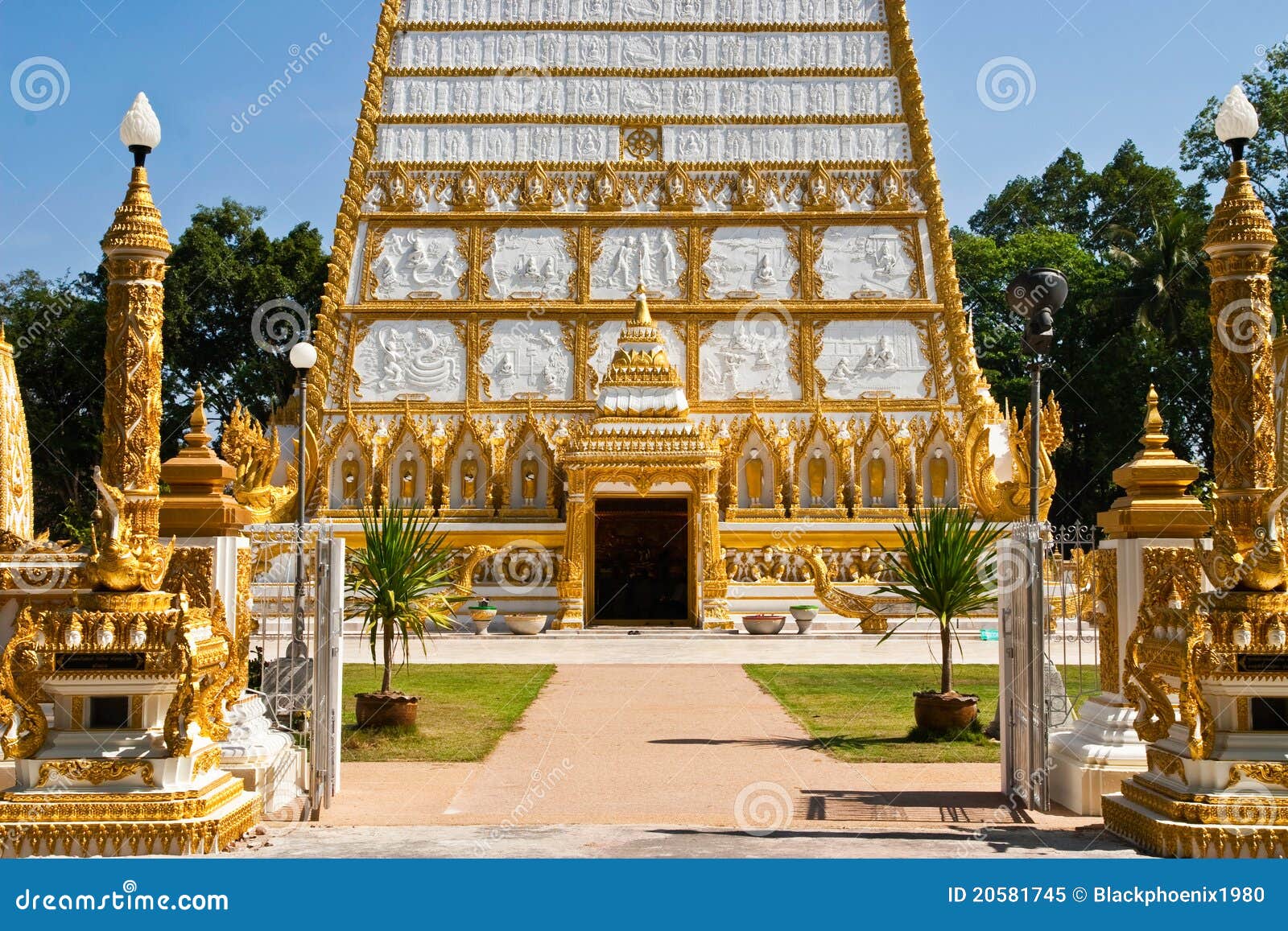 Historic buddhist church stock image. Image of pagoda - 20581745