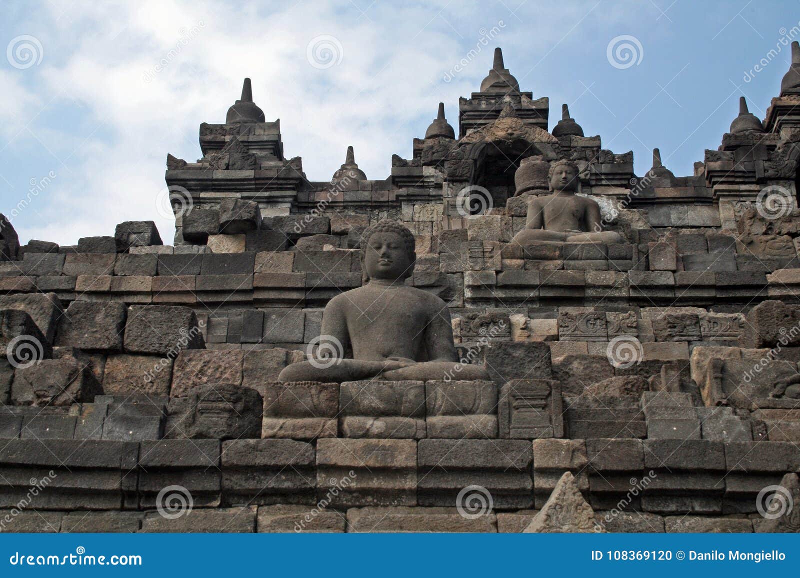 Borobudur buddha stock photo. Image of stupa, asia, jungle - 108369120