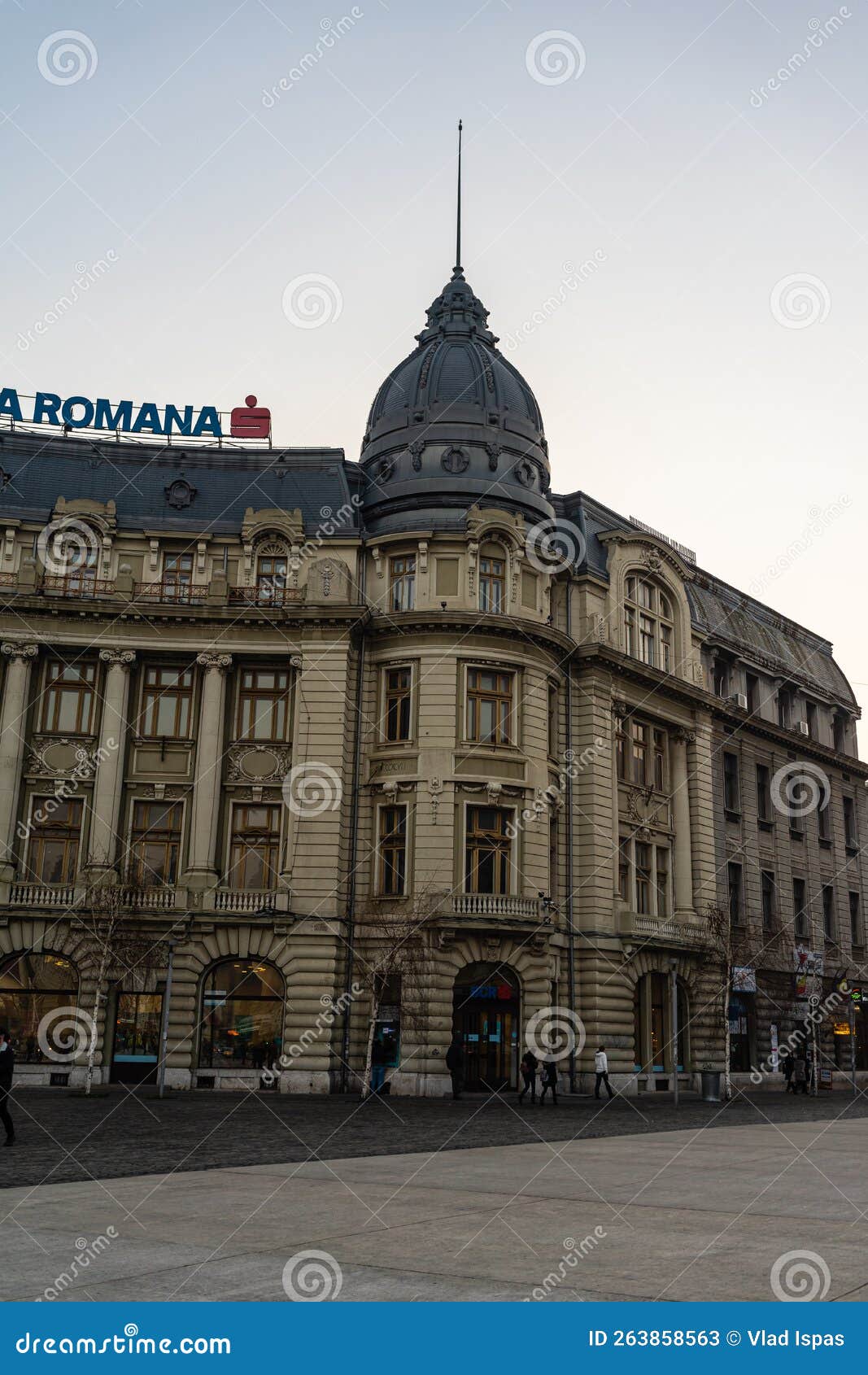 Historic Building Architecture in Bucharest, Romania, 2022 Stock Image ...