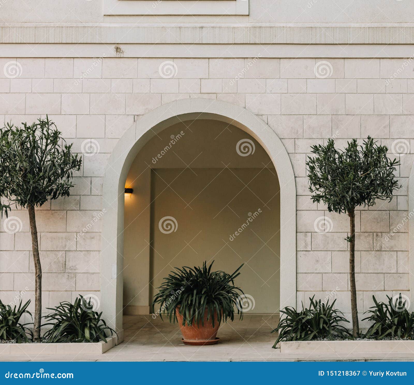 Historic Building Architecture Texture Old Arch Terrace Stock Image ...