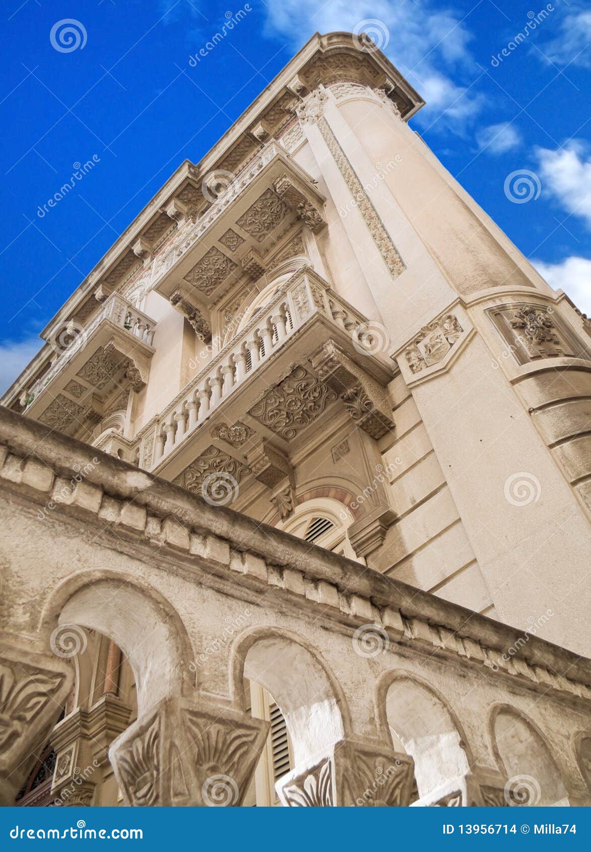Historic Building. Bari. Apulia. Stock Photo - Image of home, decorate ...