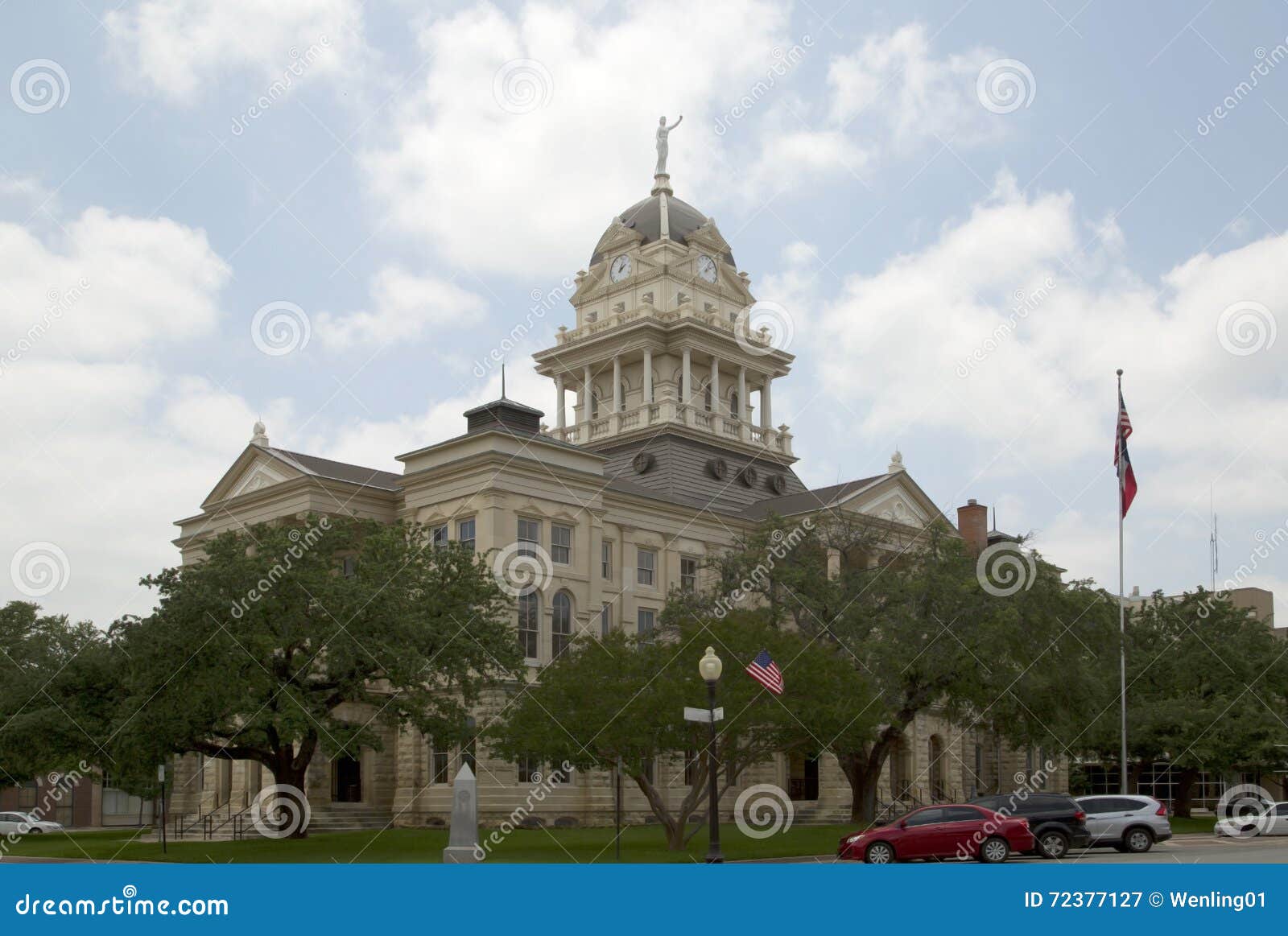 Historic Building Bell County Courthouse Stock Image - Image of state ...