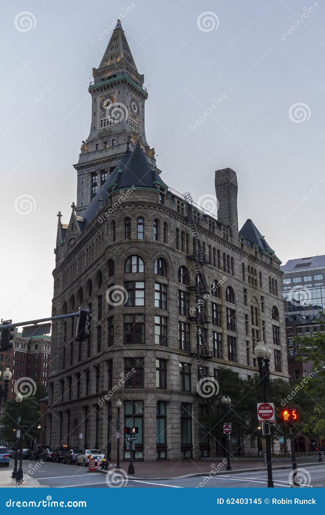 Historic Building in Boston Stock Image - Image of copley, lamp: 62403145