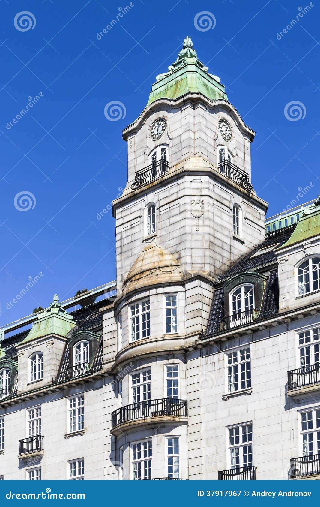 Historic Building in the Center of Oslo Stock Image - Image of facade ...