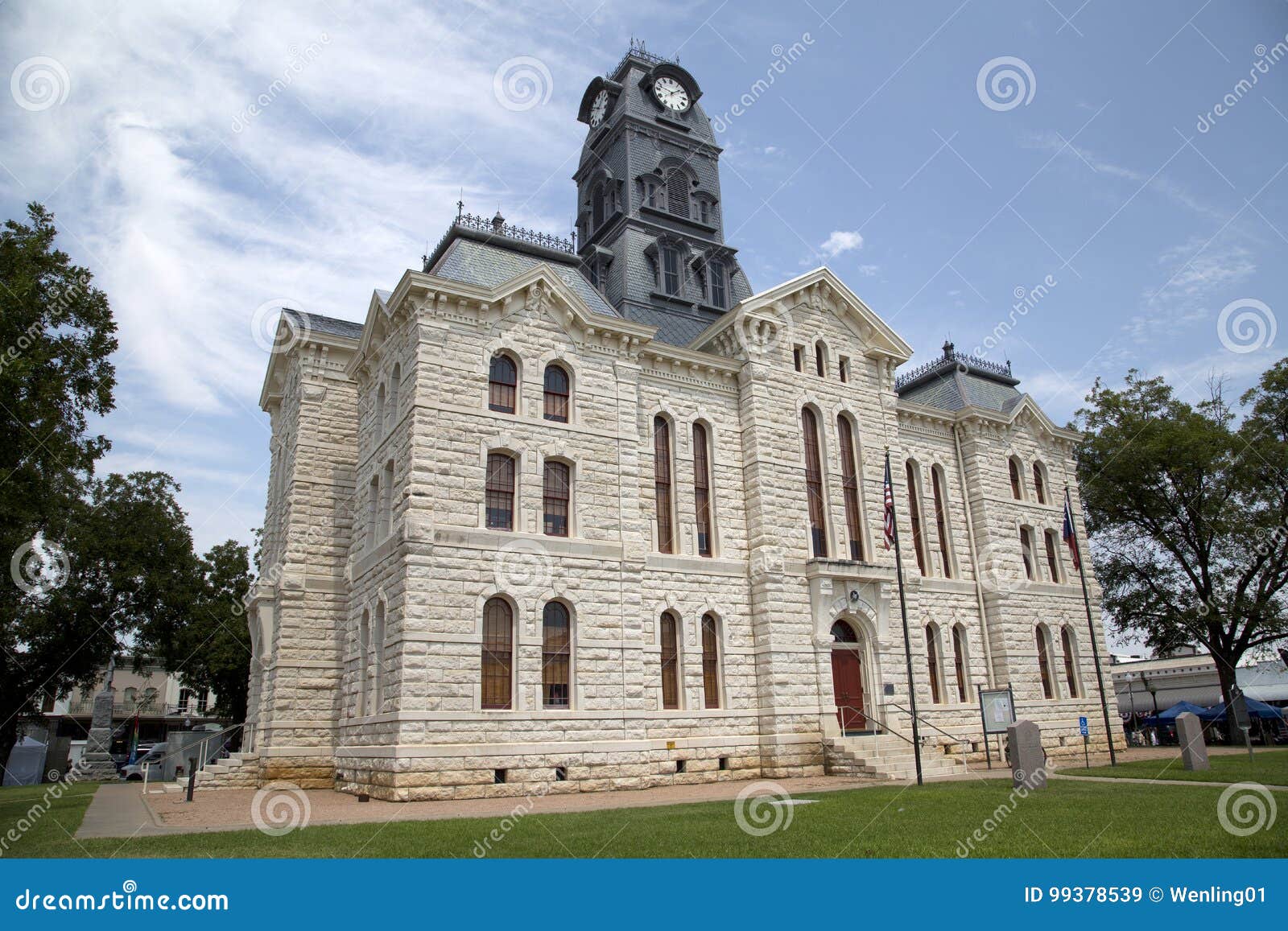 Historic Building Granbury Courthouse TX Editorial Stock Image - Image ...