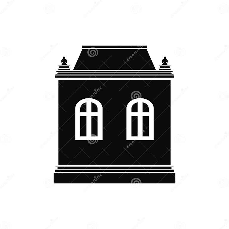 Historic Building Icon Vector Stock Vector - Illustration of pillar ...