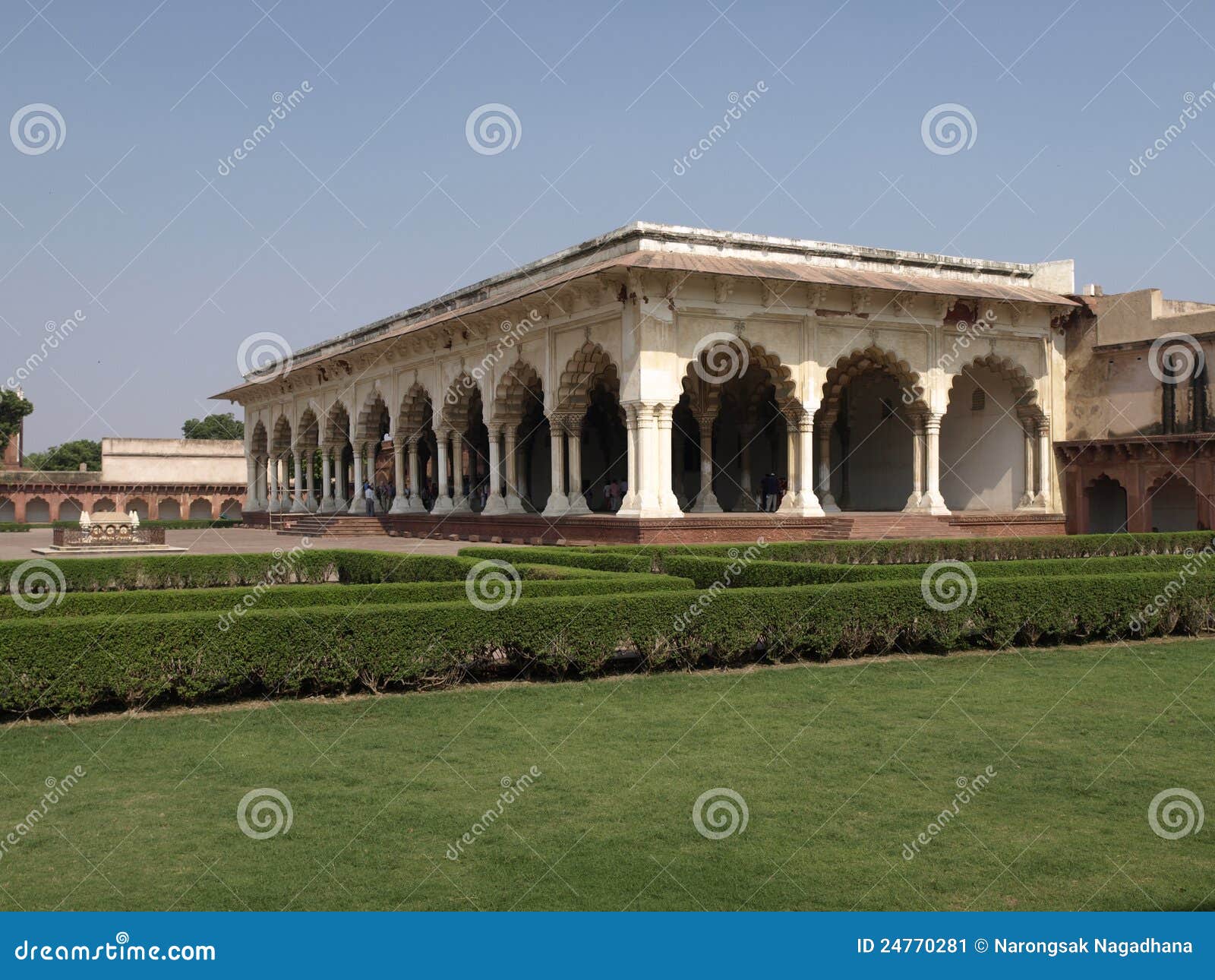 Historic Building Inside the Red Fort, Agra Stock Image - Image of ...