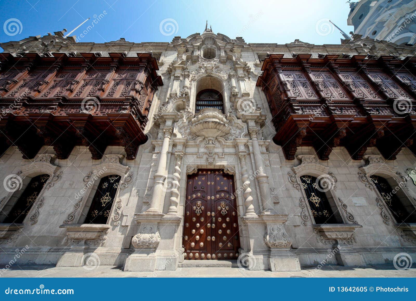 Historic Building, Lima City Stock Image - Image of place, piaza: 13642605