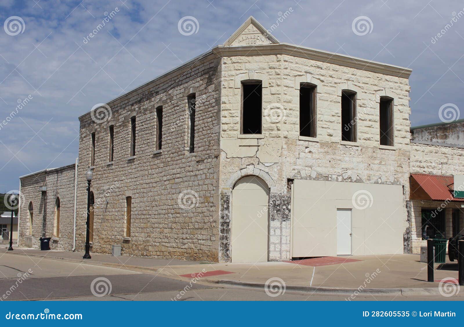 Historic Building Located in Downtown Burnet TX Stock Image - Image of ...