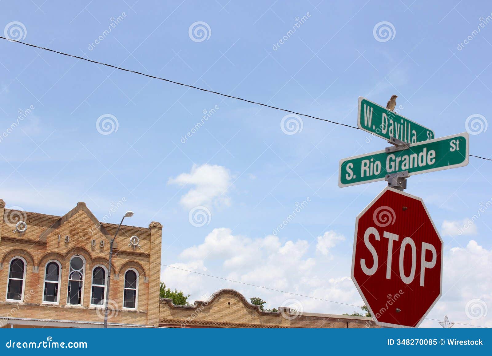 Historic Building Located in Downtown Granger Texas Stock Image - Image ...