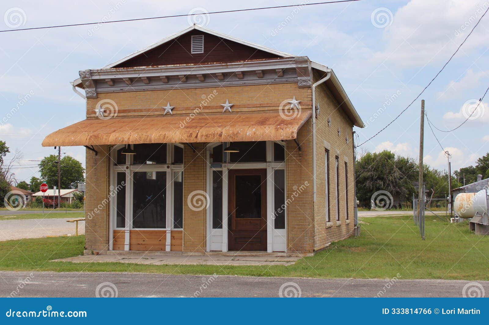 Historic Building Located in Downtown Weir, Texas Stock Photo - Image ...